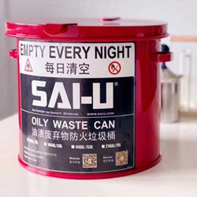 SAI-U Oily Waste Can/Bin for Sale, Oil Waste Can Wholesale/Manufacturer